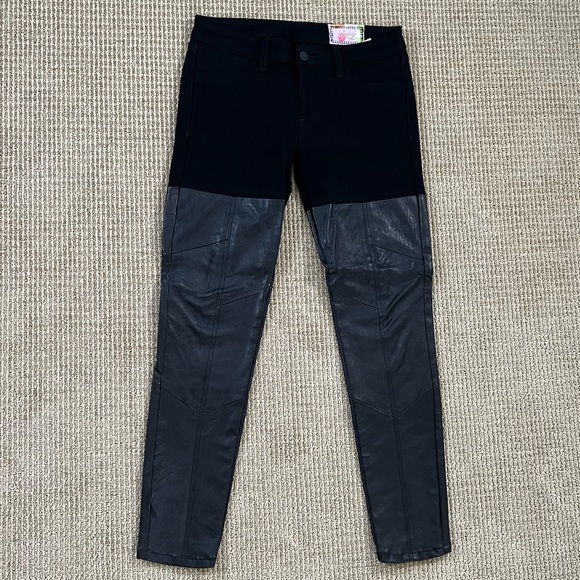Siwy | Jeans | Siwy Paneled Leather Skinny Jeans | Poshmark